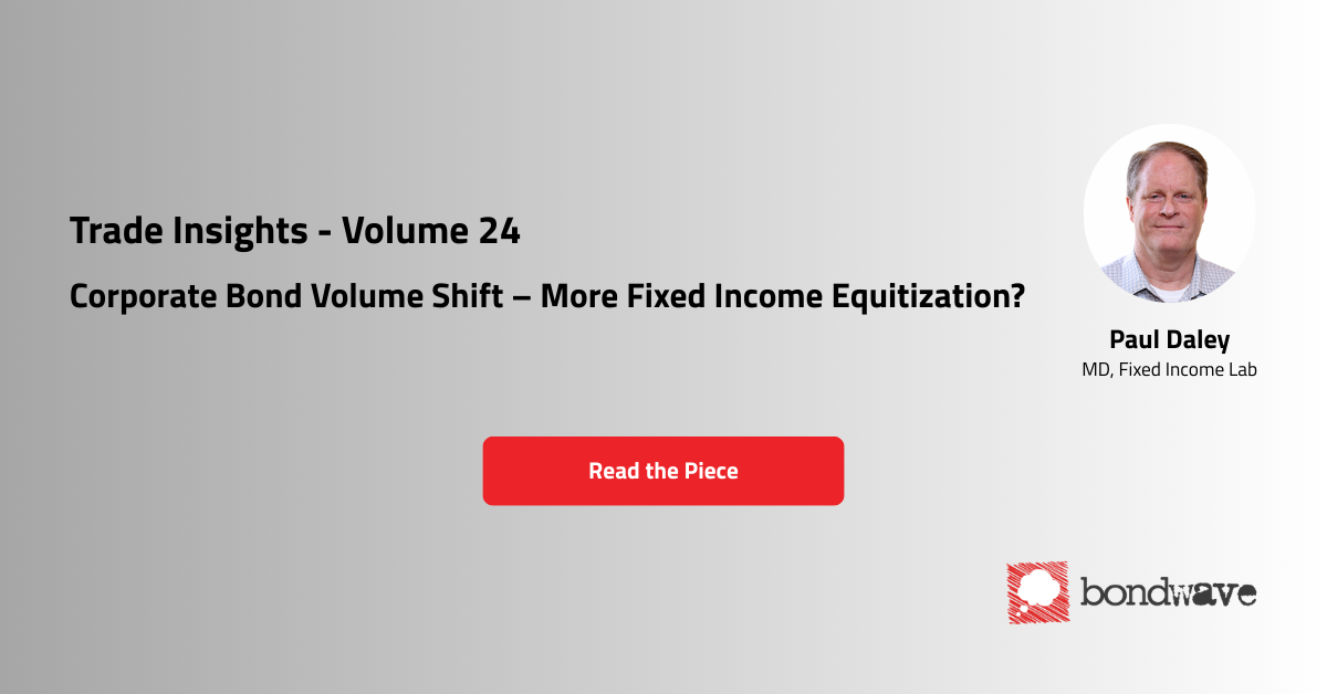 Corporate Bond Volume Shift - More Equitization? | Trade Insights